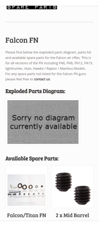 Falcon Fn19 barrel removal and o ring | AirGun Forums